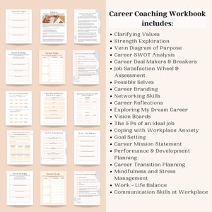 Career Coaching Templates, Career Change Workbook, Life Coaching Bundle ...