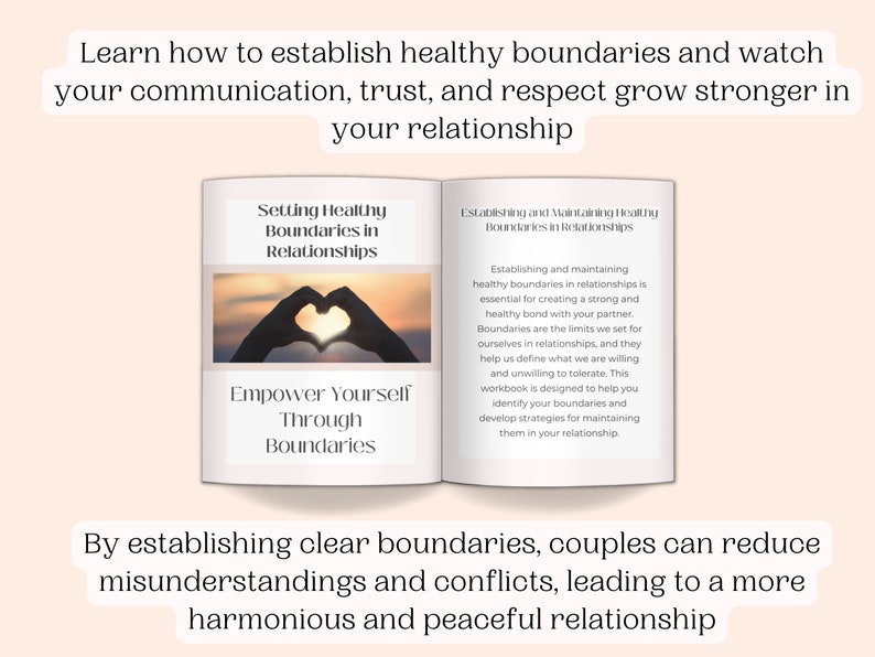 Boundary Building Relationship Workbook, Couples Therapy Worksheets ...