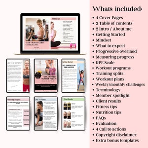 Fitness Ebook Template for Fitness Coach , Trainer and Lead Magnet ...