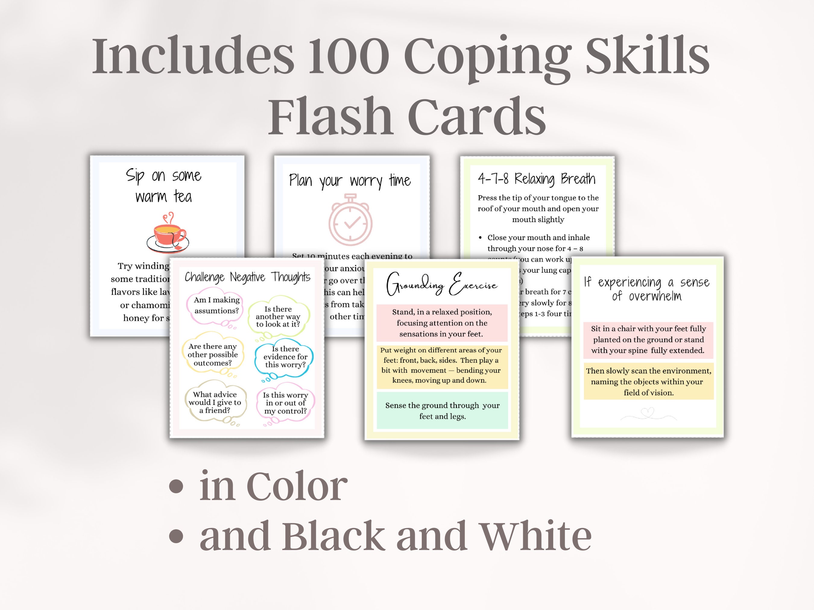 Anxiety Coping Skills Workbook Anxiety Worksheets for Teens - Etsy