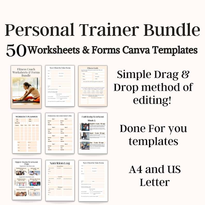 Personal Trainer Client Intake Form, Personal Trainer Forms, Fitness ...