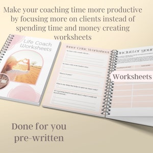 Coaching Worksheets, Self Love Workbook, Life Coaching, Workbook ...