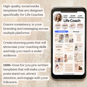 Life Coaching Instagram Templates, Social Media Templates Bundle, Life ...