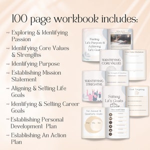 Life Coaching Workbook for Finding Passion Purpose and Goal Setting ...