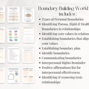 Boundary Building Skill Coaching Worksheets, Relationship Communication ...