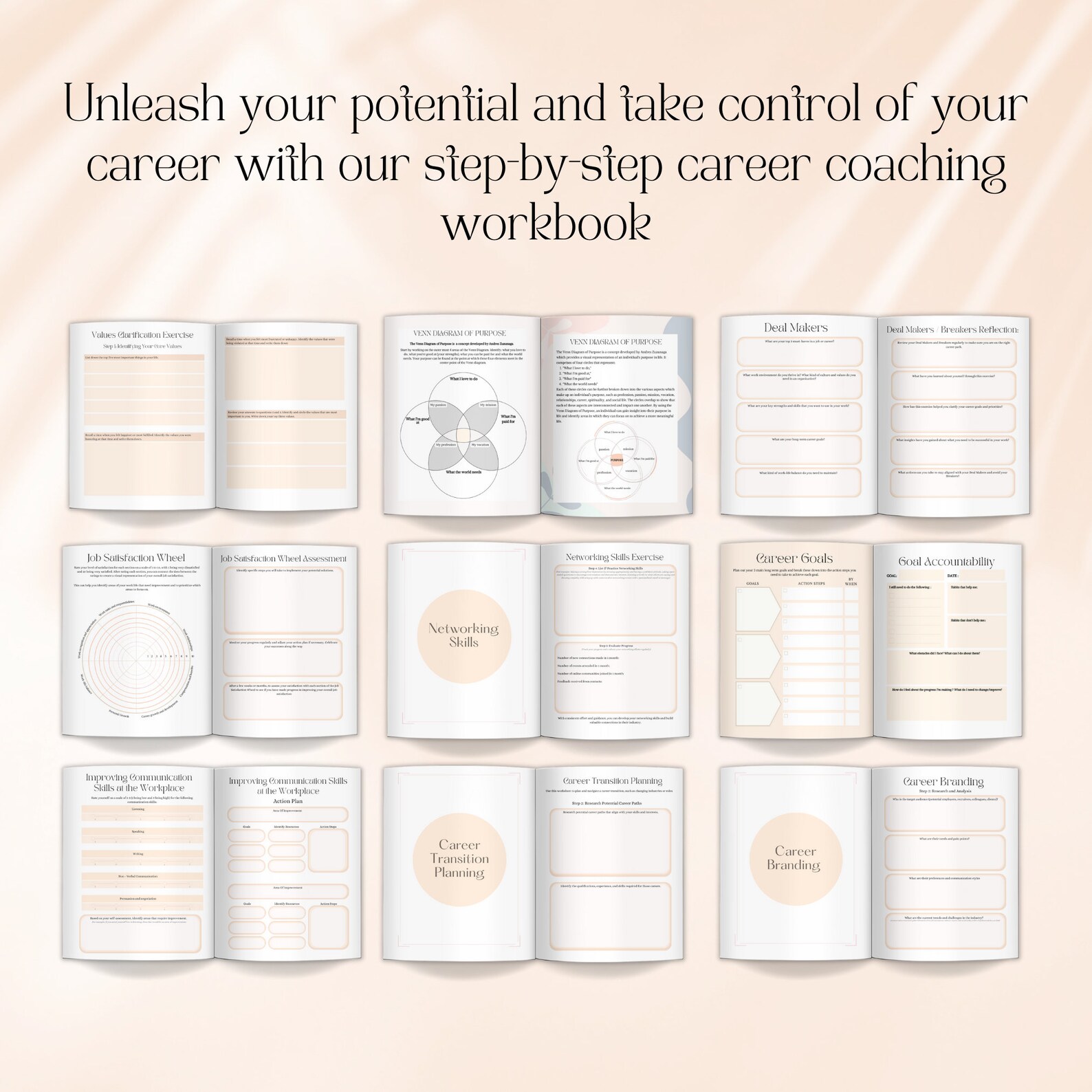 Career Coaching Templates, Career Change Workbook, Life Coaching Bundle ...