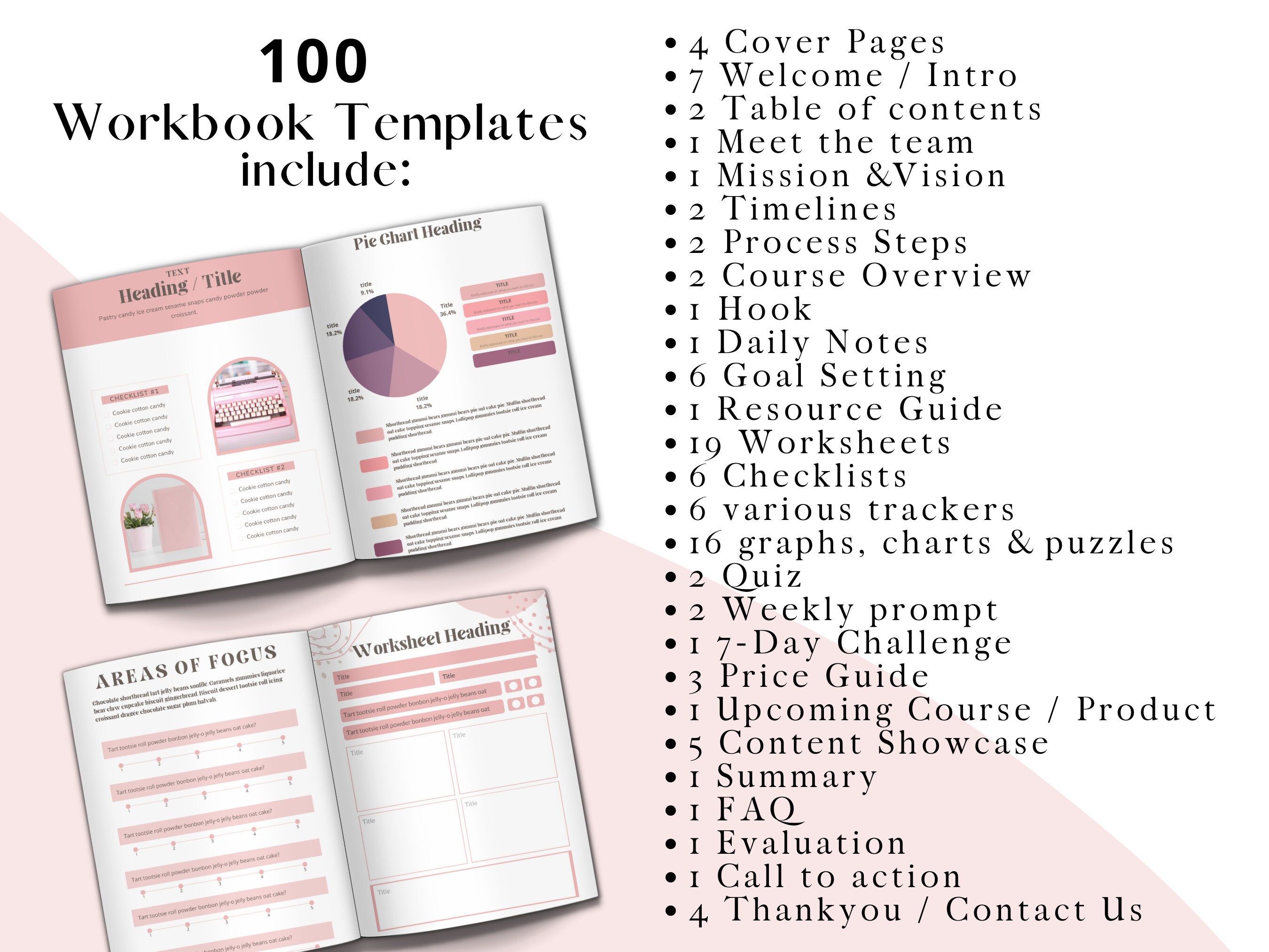 Course Creator Workbook Template Coaching Worksheets - Etsy