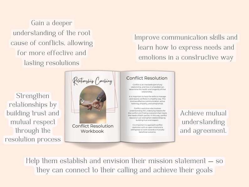 Relationship Workbook, Couples Therapy Worksheets, Conflict Resolution ...