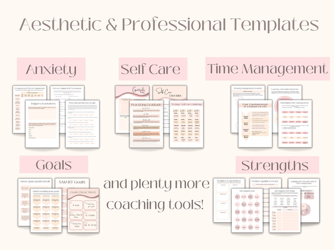 Coaching Worksheets Self Love Workbook Life Coaching - Etsy