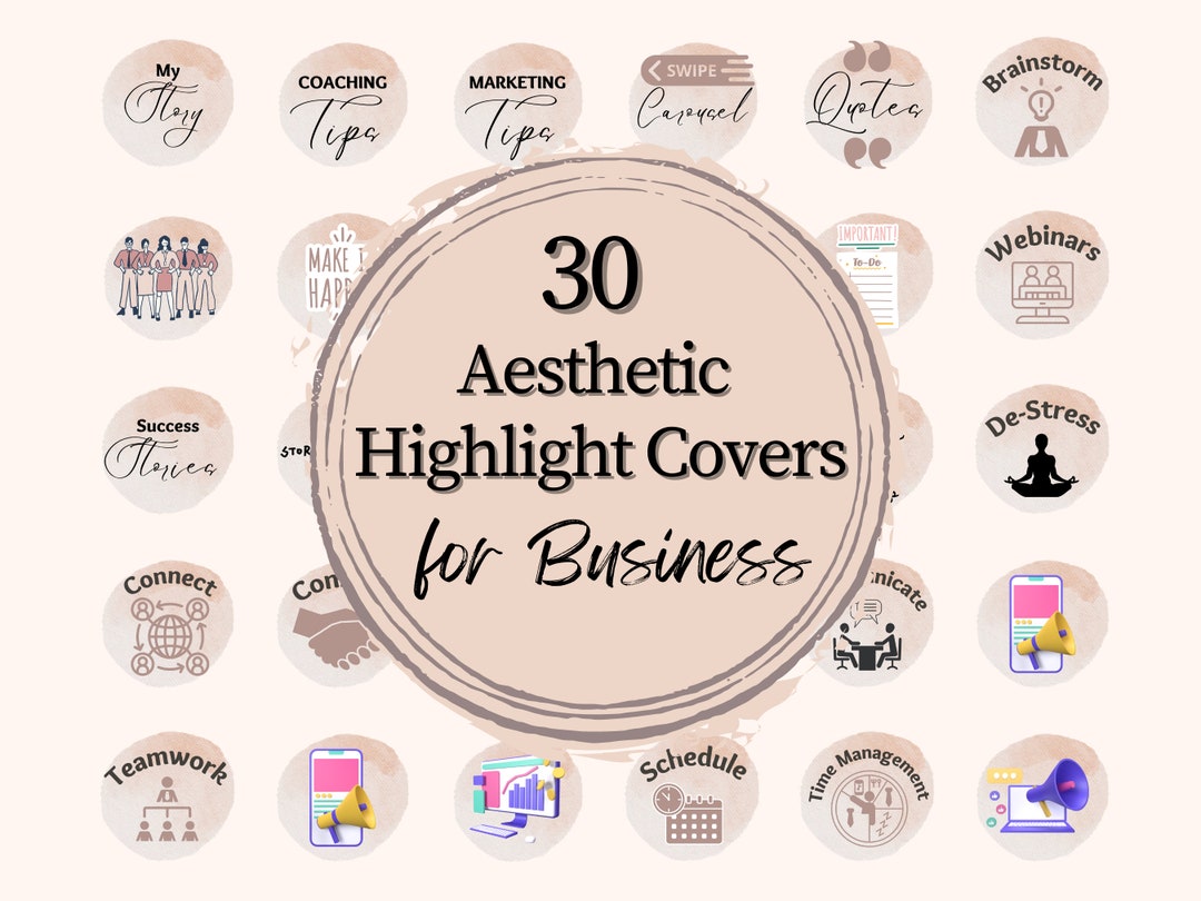 Instagram Highlight Covers for Business, Highlight Covers for Marketing ...
