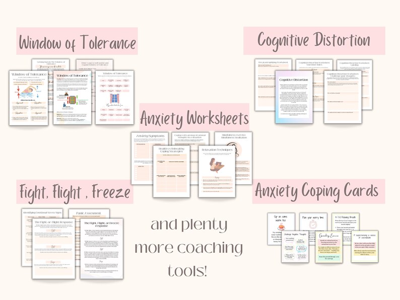 Anxiety Coping Skills Workbook Anxiety Worksheets for Teens - Etsy