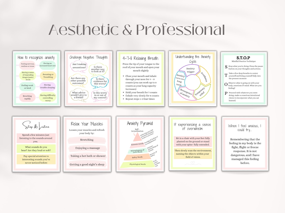 DBT Skills Cards DBT Coping Skills Flash Cards Anxiety - Etsy