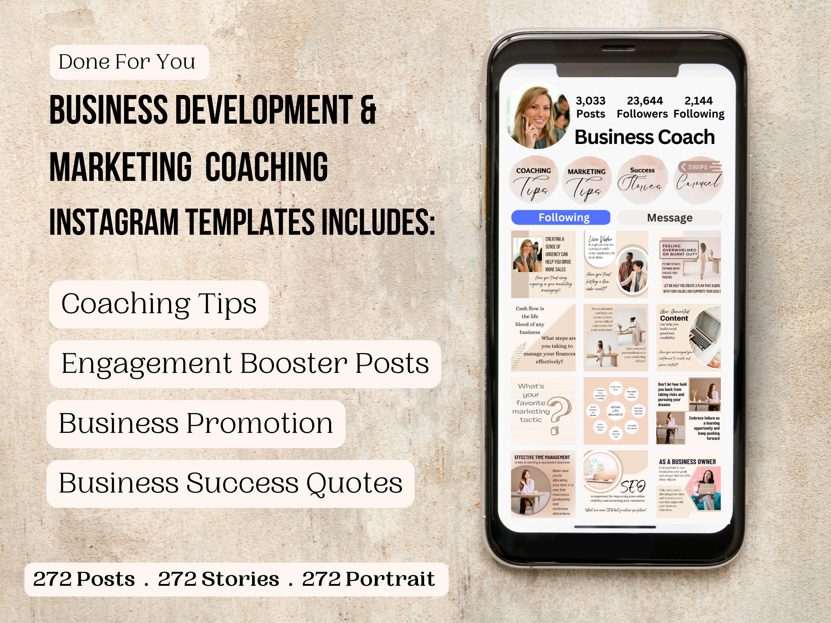 Business Coaching Templates, Social Media Coaching Instagram Templates ...