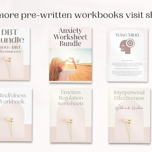 DBT Workbook, DBT Skills, Therapy Worksheets for Emotion Regulation ...