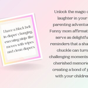 Funny Mom Affirmation Cards, Positive Mom Quotes, New Mom Affirmations ...