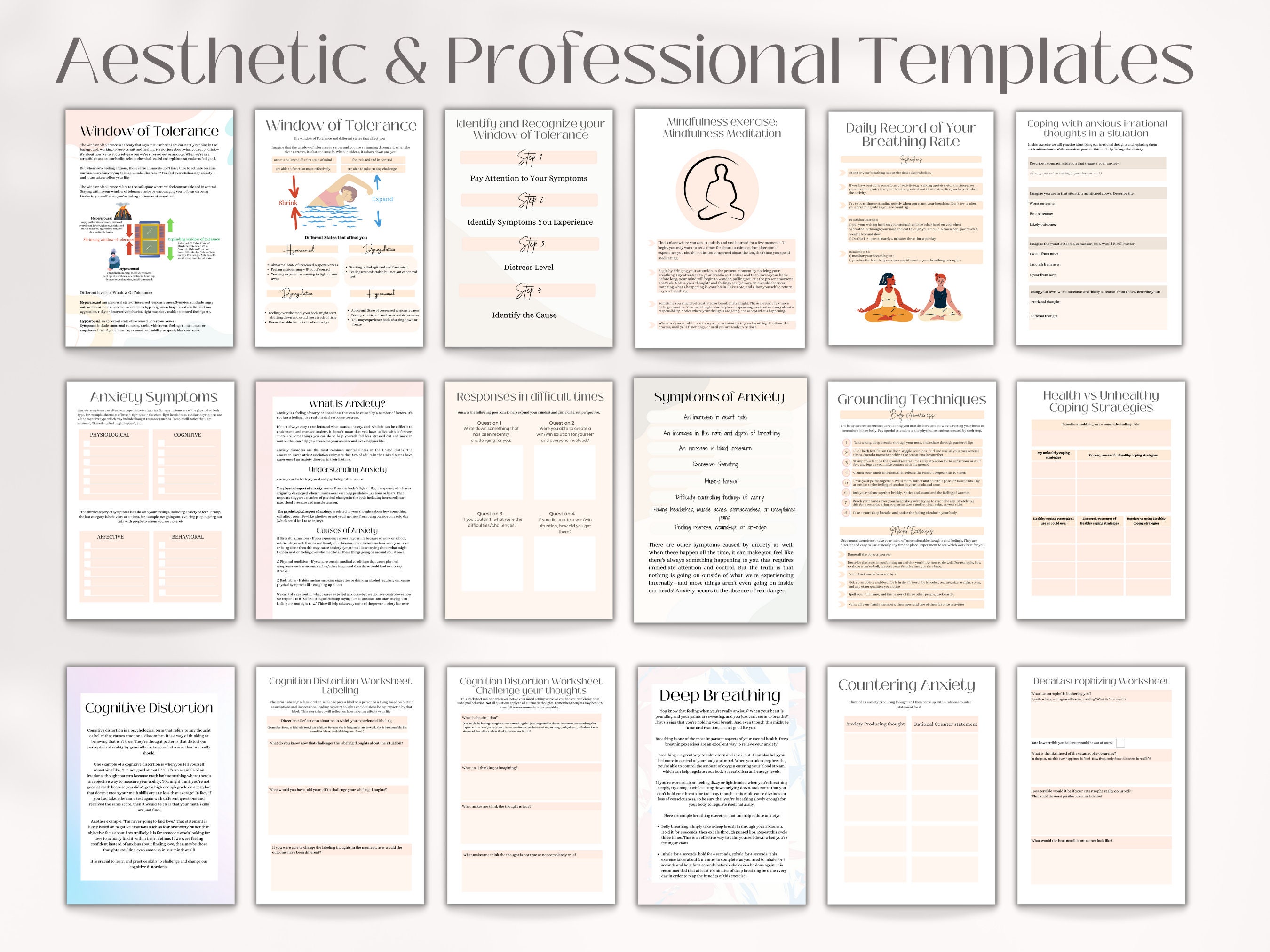 Anxiety Coping Skills Workbook Anxiety Worksheets for Teens - Etsy