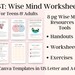DBT Wise Mind Worksheets, DBT Skills, Therapy Worksheets, Wise Mind ...