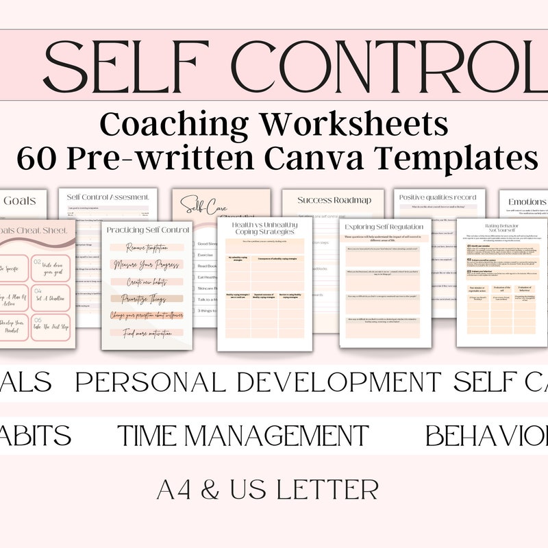 Self Control Workbook - Etsy
