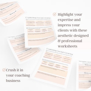 Life Coaching Workbook, Self Love Workbook, Life Coaching Bundle ...