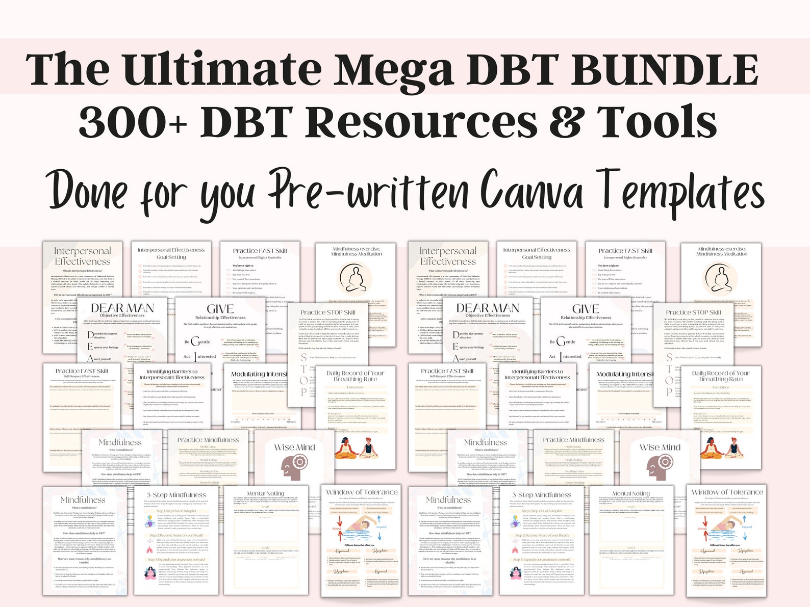 DBT Bundle DBT Skills DBT Workbook Dbt Cheat Sheet Dbt - Etsy