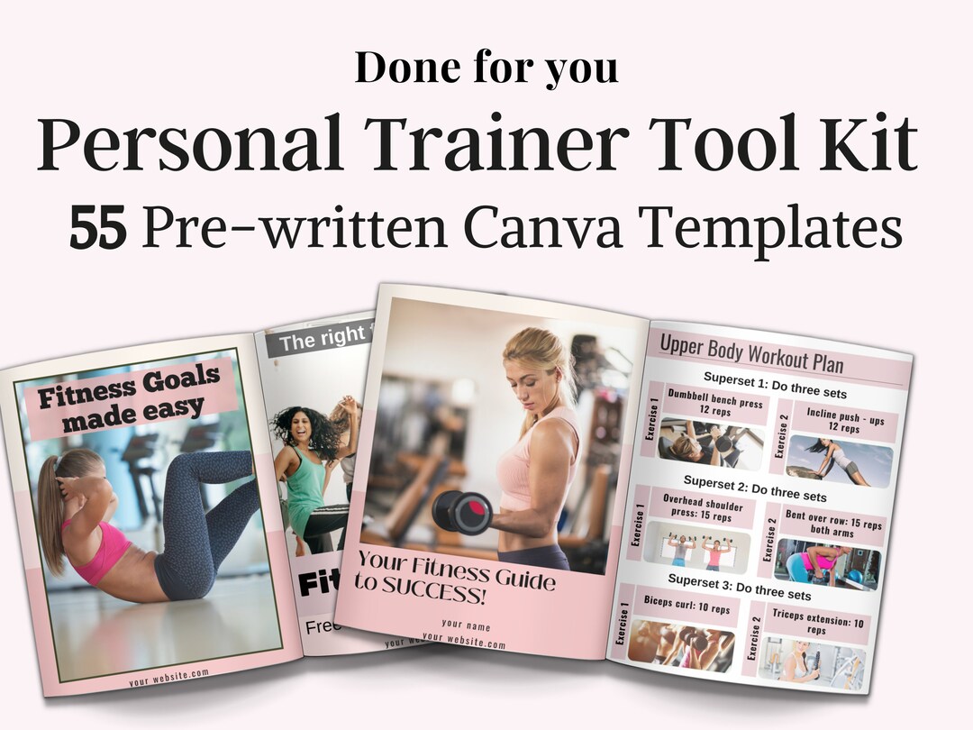 Fitness Trainer Workout Template, Personal Trainer Lead Magnet ...