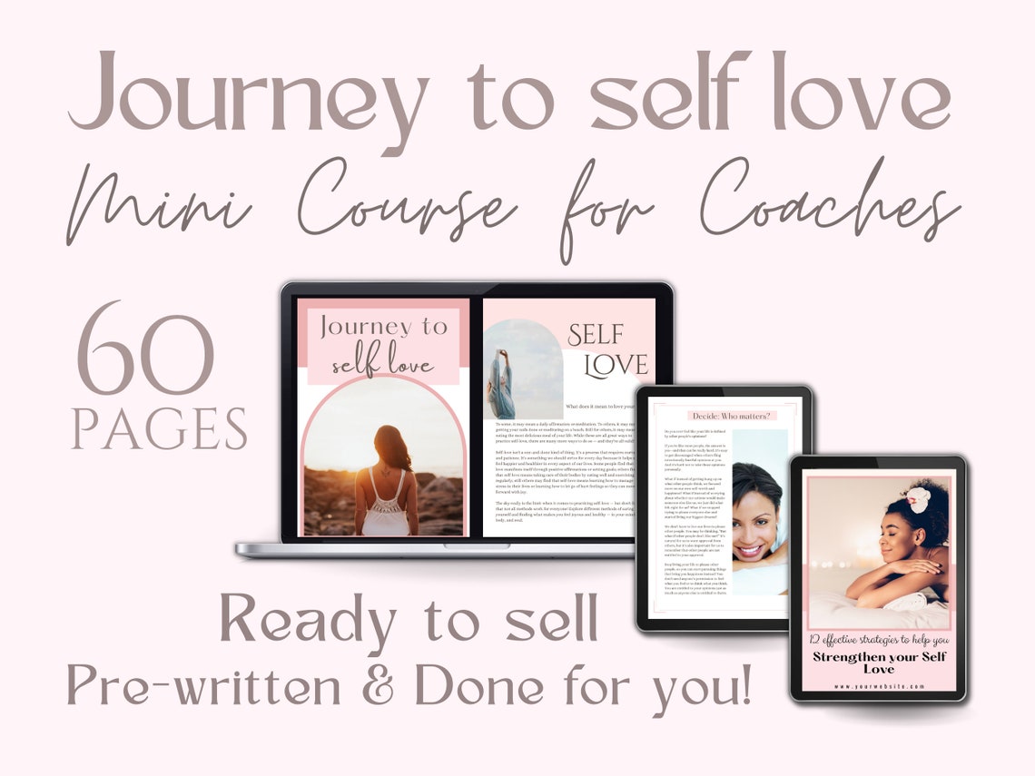 Ebook Template Canva Self Love Ebook Template Life - Etsy
