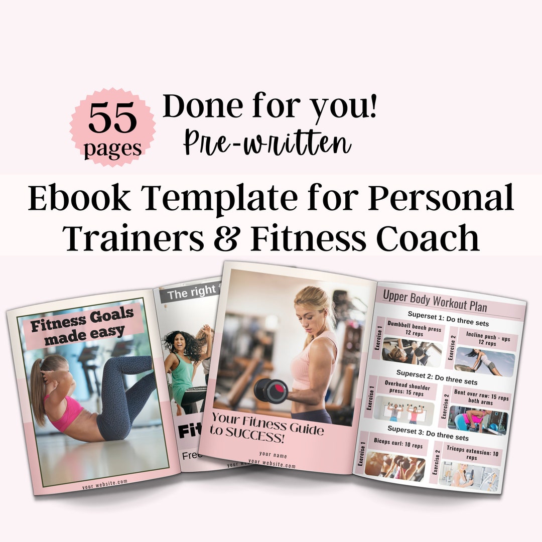 Fitness Ebook Template for Fitness Coach , Trainer and Lead Magnet ...