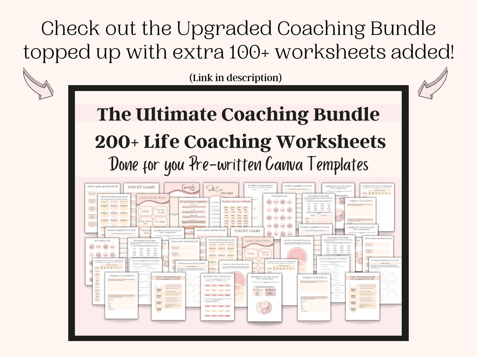 Coaching Worksheets, Self Love Workbook, Life Coaching, Workbook Template, Worksheet Template ...