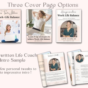 Life Coach Ebook Template for Work Life Balance, Coaching Worksheets ...