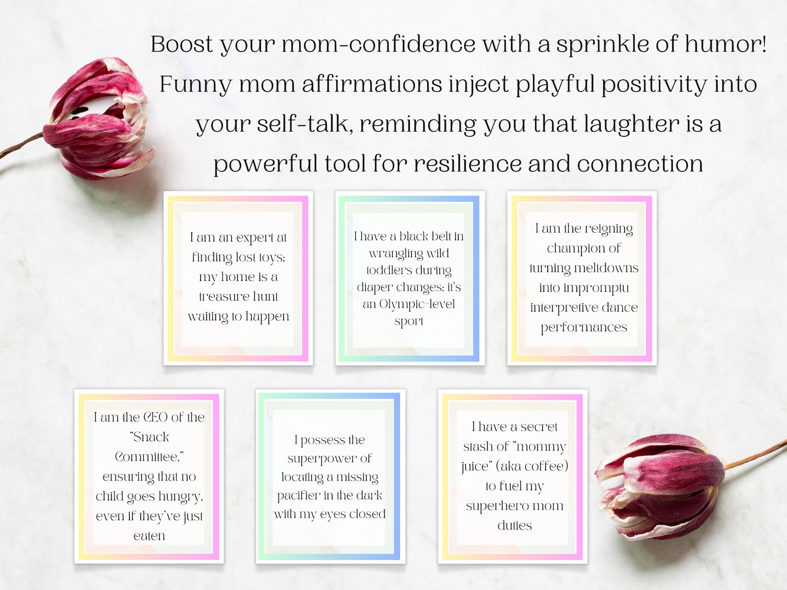 Funny Mom Affirmation Cards, Positive Mom Quotes, New Mom Affirmations ...