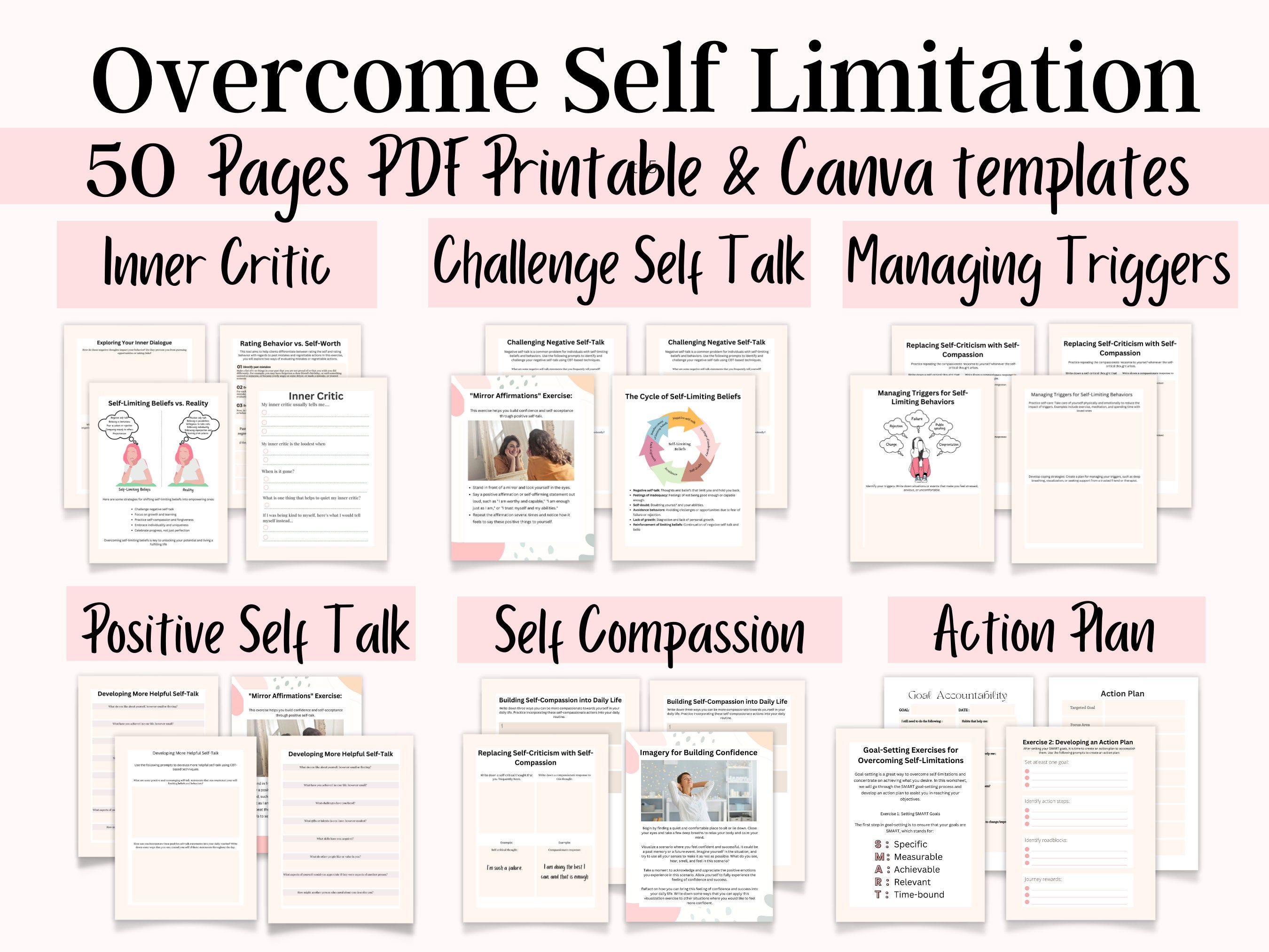 Life Coaching Templates for Self Esteem Workbook Template, Coaching ...