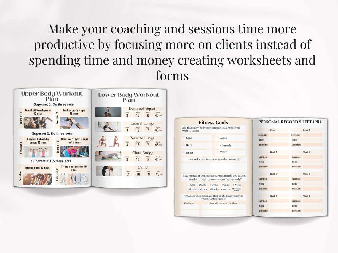 Fitness Client Intake Forms for Fitness Coach Personal - Etsy