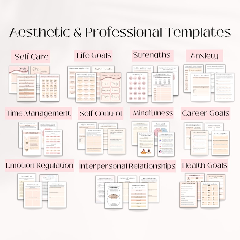 Life Coaching Workbook, Self Love Workbook, Life Coaching Bundle ...
