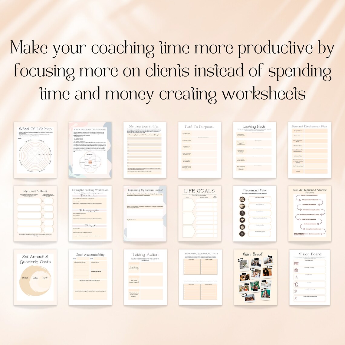 Life Coaching Workbook for Finding Passion Purpose and Goal Setting ...