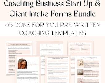 Coaching Intake Forms, Coaching Contract, Coaching Onboarding Templates ...