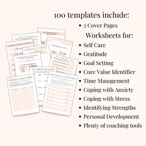 Coaching Worksheets, Self Love Workbook, Life Coaching, Workbook ...