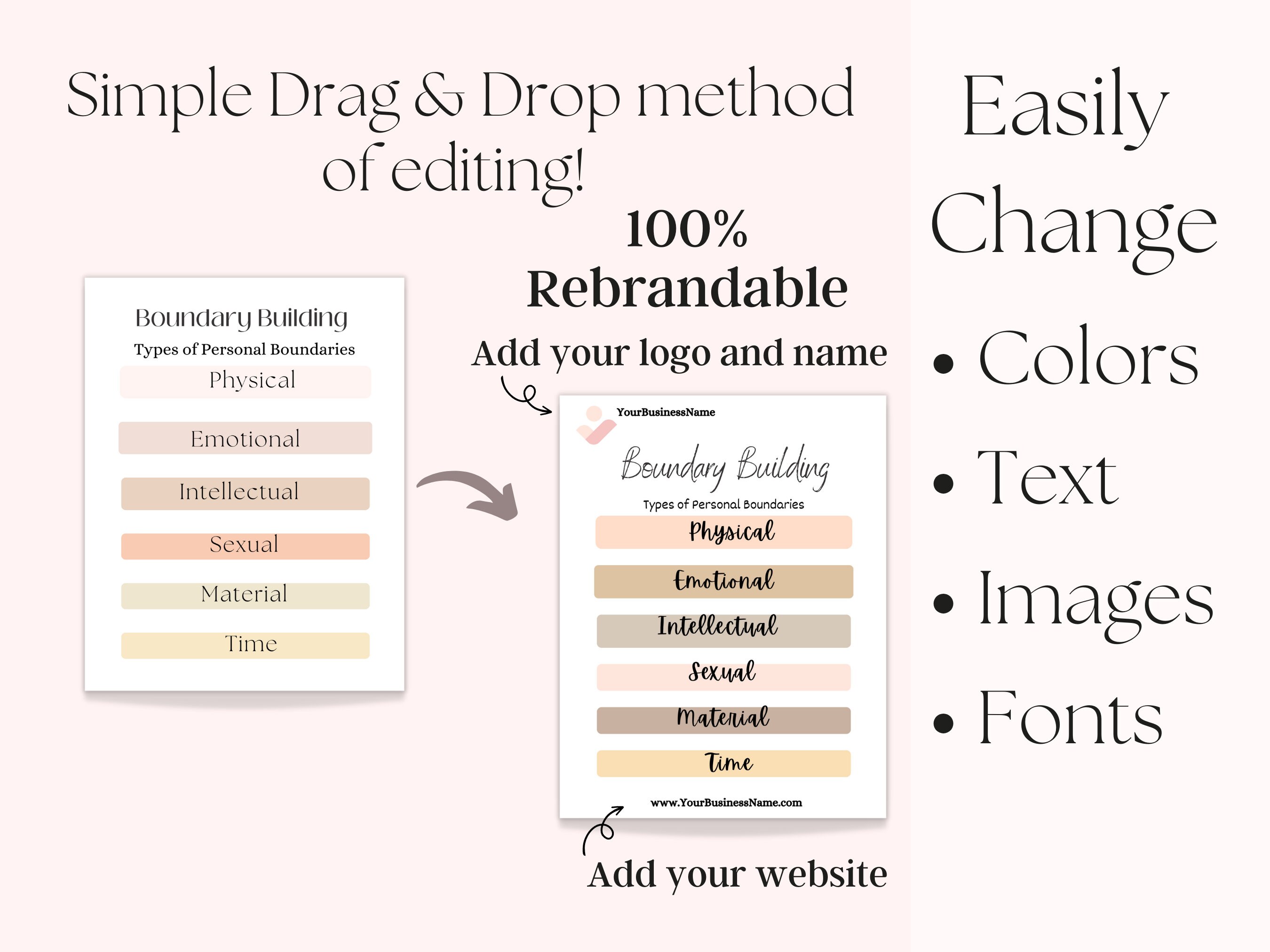 Boundary Building Skill Coaching Worksheets Relationship - Etsy