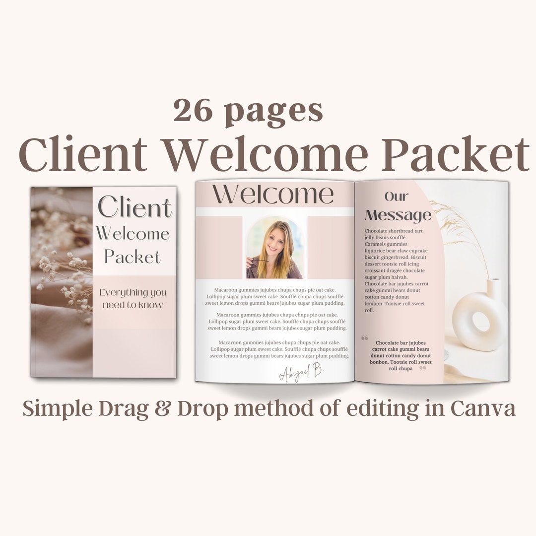 Client Welcome Packet Template for Coach, Client Welcome Packet for ...