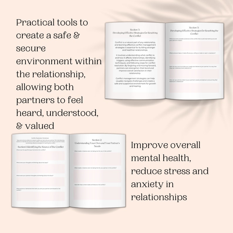 Relationship Worksheets Bundle, Couples Therapy Worksheets, Couples ...
