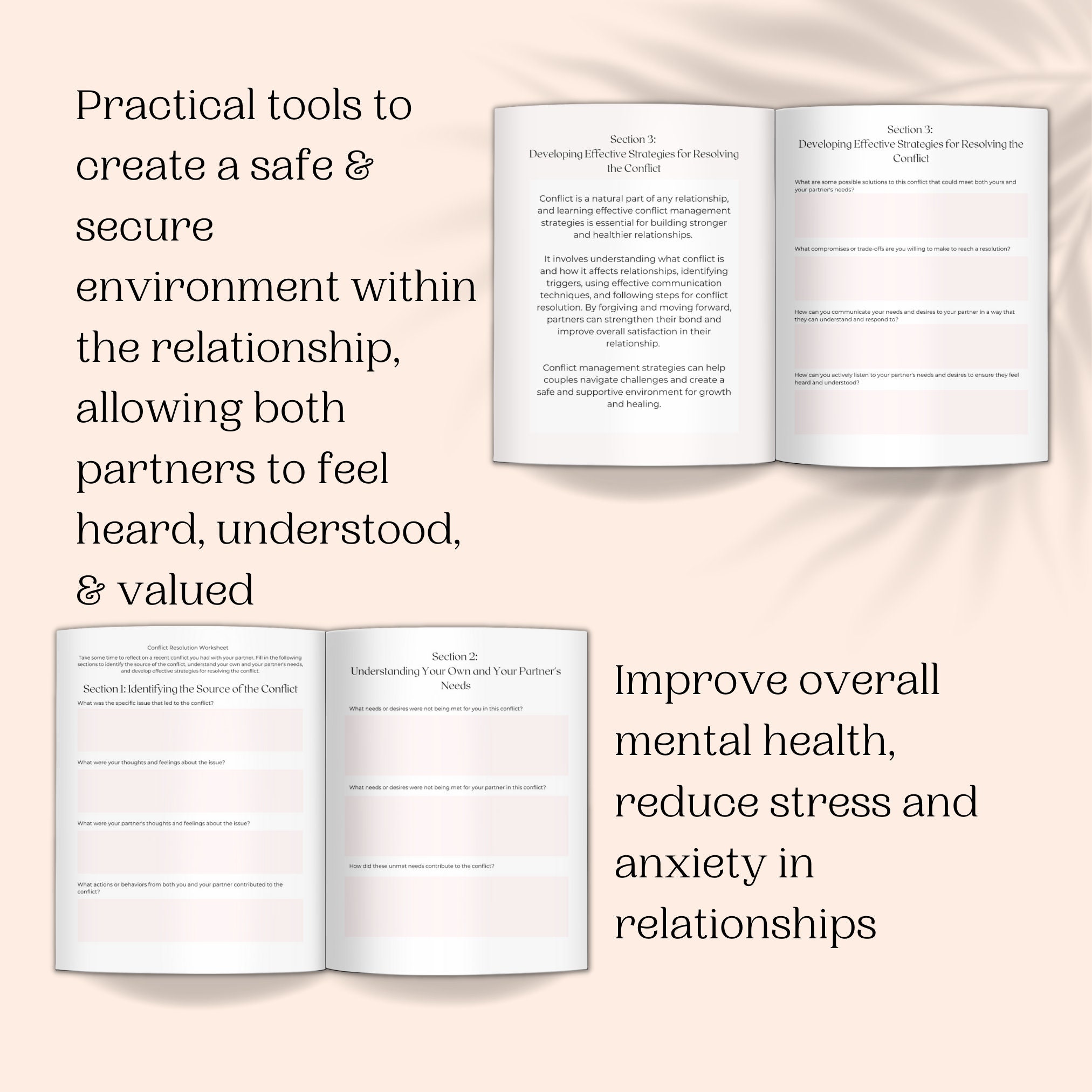 Relationship Worksheets Bundle, Couples Therapy Worksheets, Couples ...