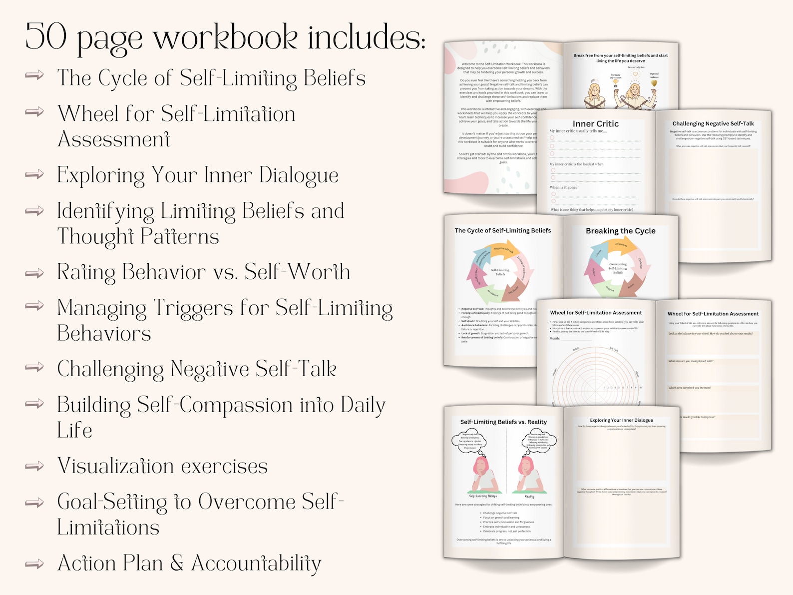 Life Coaching Templates for Self Esteem Workbook Template, Coaching ...