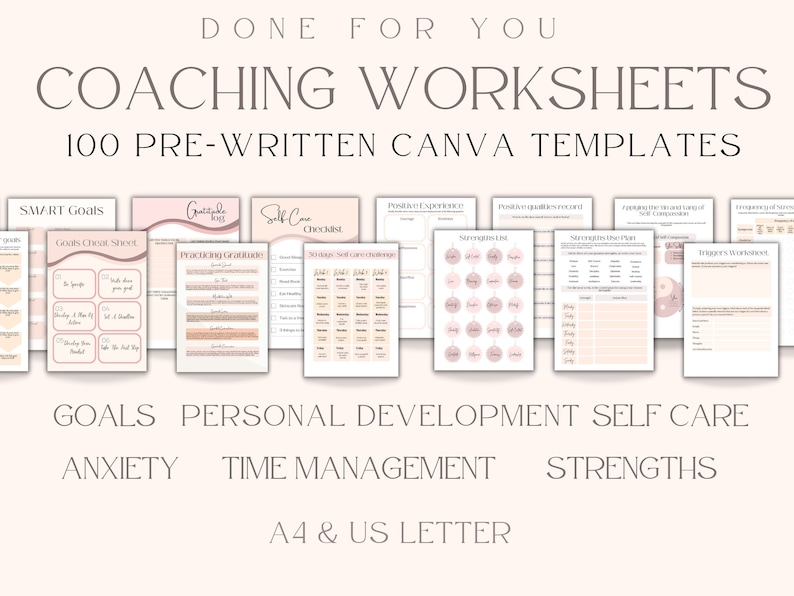 Coaching Worksheets, Self Love Workbook, Life Coaching, Workbook ...