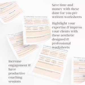 Coaching Worksheets, Self Love Workbook, Life Coaching, Workbook ...