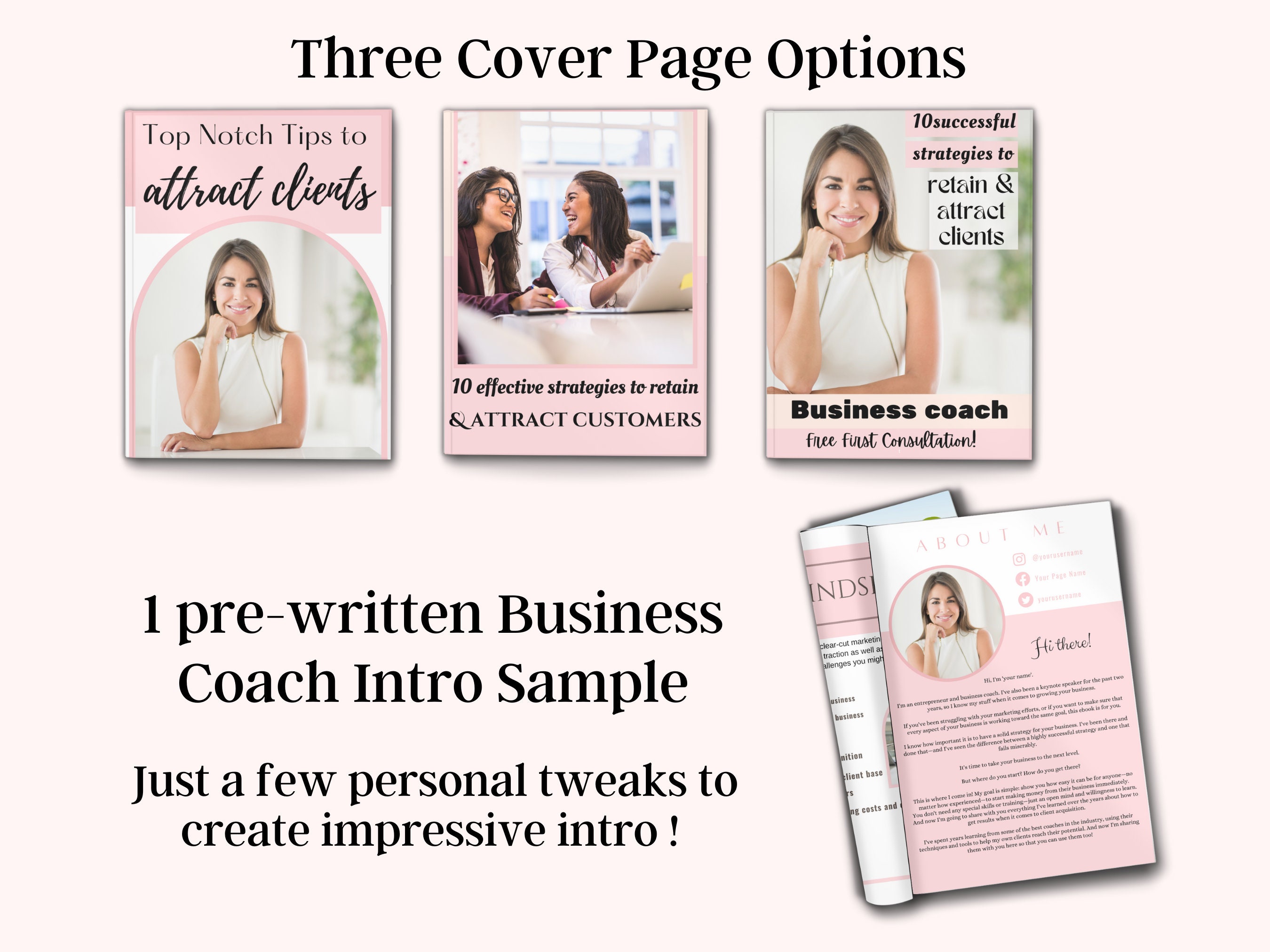 Coaching Resources for Business Coach, Ebook Template for Marketing ...