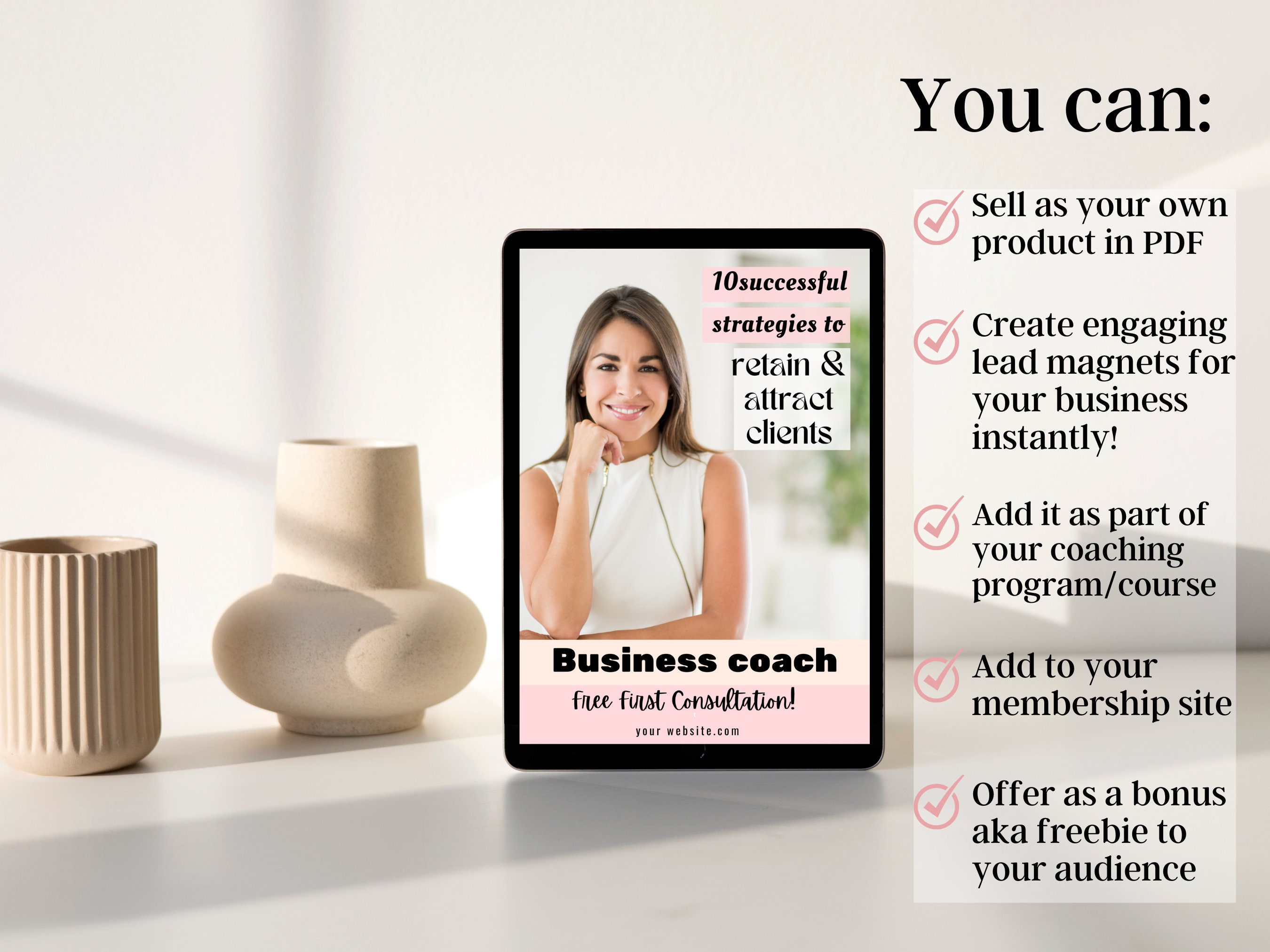 Coaching Resources for Business Coach, Ebook Template for Marketing ...