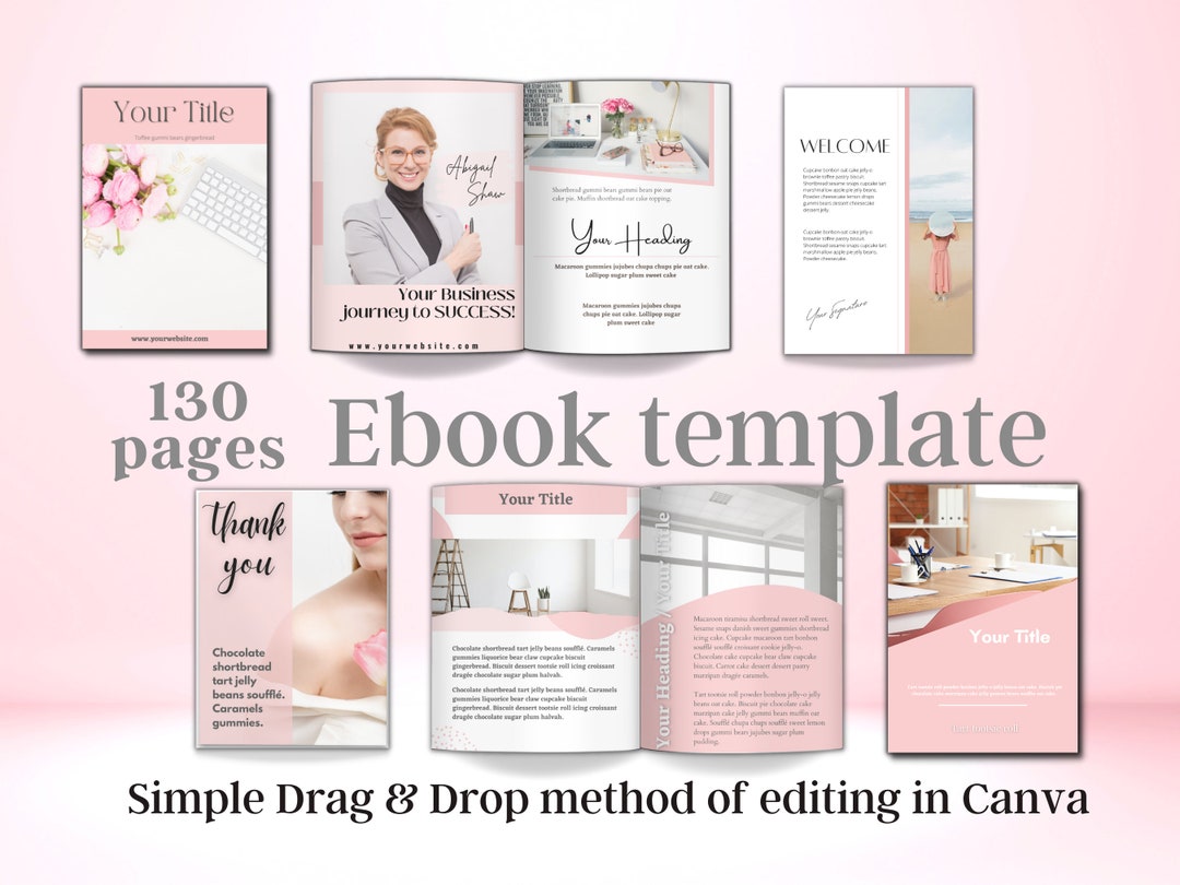 Blush Pink Ebook Template for Marketing Small Business, Small Business ...