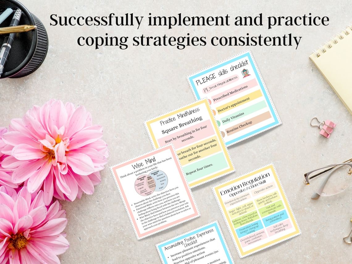 DBT Cheat Sheet, DBT Skills, Dbt Flash Cards for Teens and Adults, DBT ...