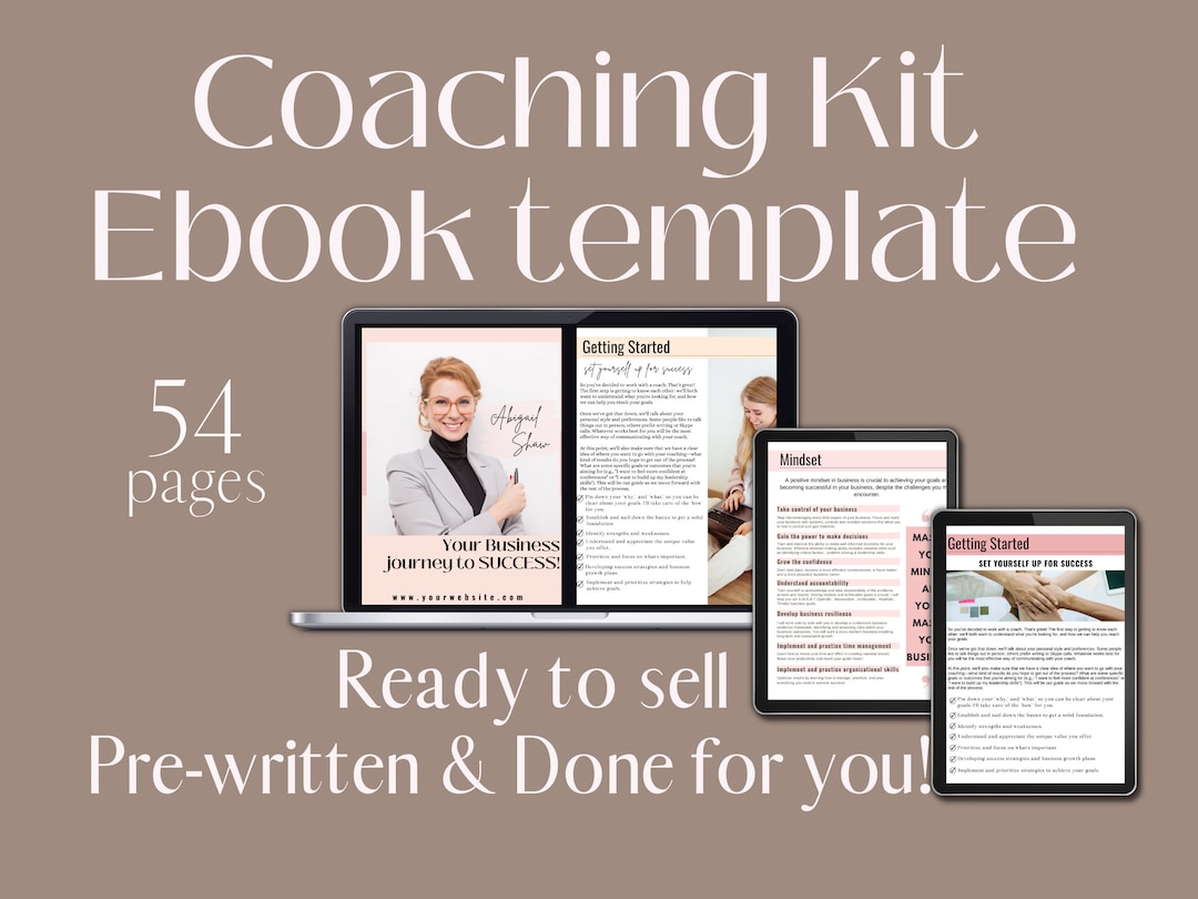 Business Coaching Kit, Business Coaching Bundle, Ebook Template for ...