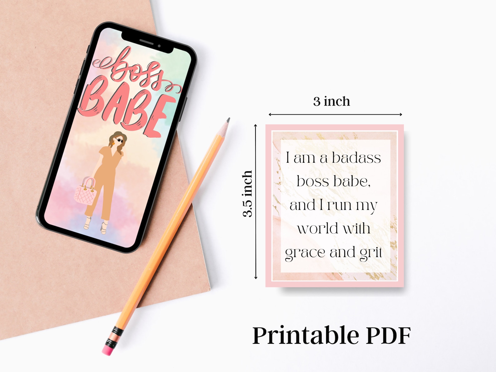 Boss Babe Affirmation Cards, Boss Lady Affirmation Cards, Boss Babe ...