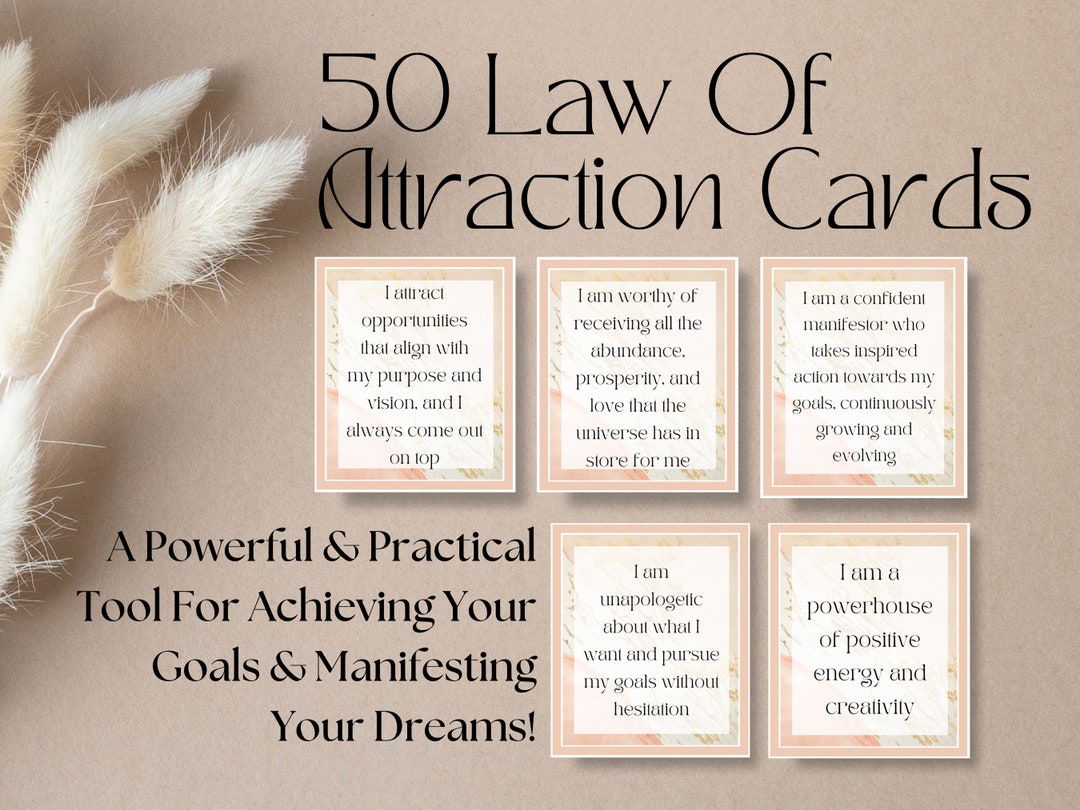 Life Coaching, Affirmation Cards, Manifesting Flash Cards Printable ...